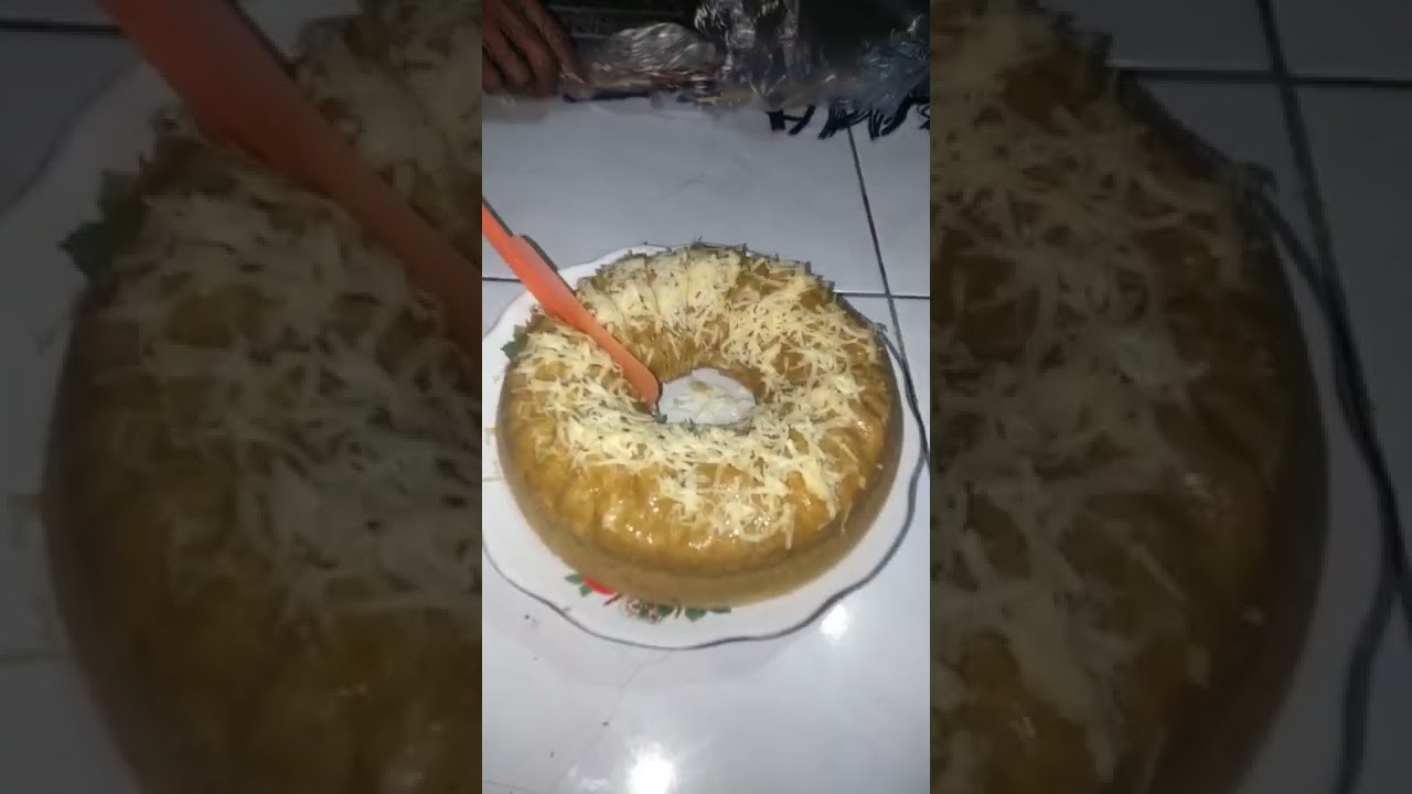 kue bolu pisang rasa green tea susu bertabur keju, mantab buat ...