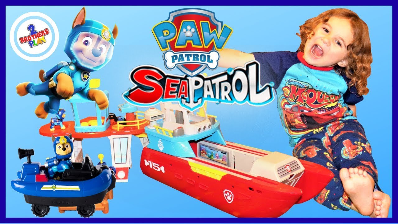 Paw Patrol Sea Patrol Beach Tower Toy Unboxing | Chase New Exclusive ...