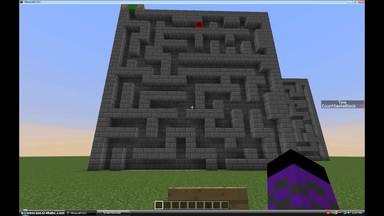 Minecraft Command block creations ep 2 Maze SHOWCASE - YouTube
