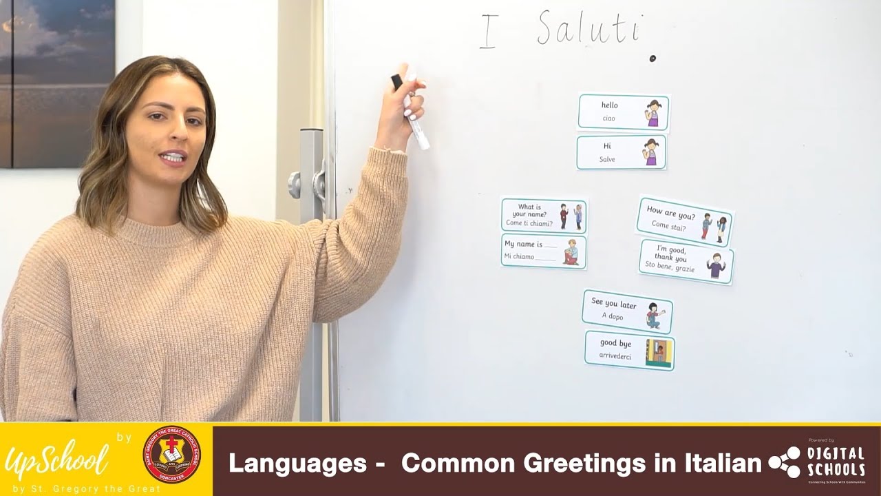 Languages - Common Greetings in Italian - YouTube