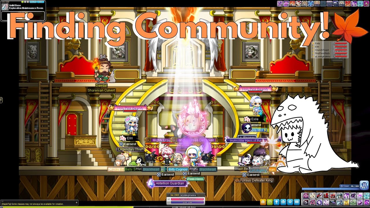 Finding Community in MapleStory! Also a look at the NEW Sharenian Guild ...