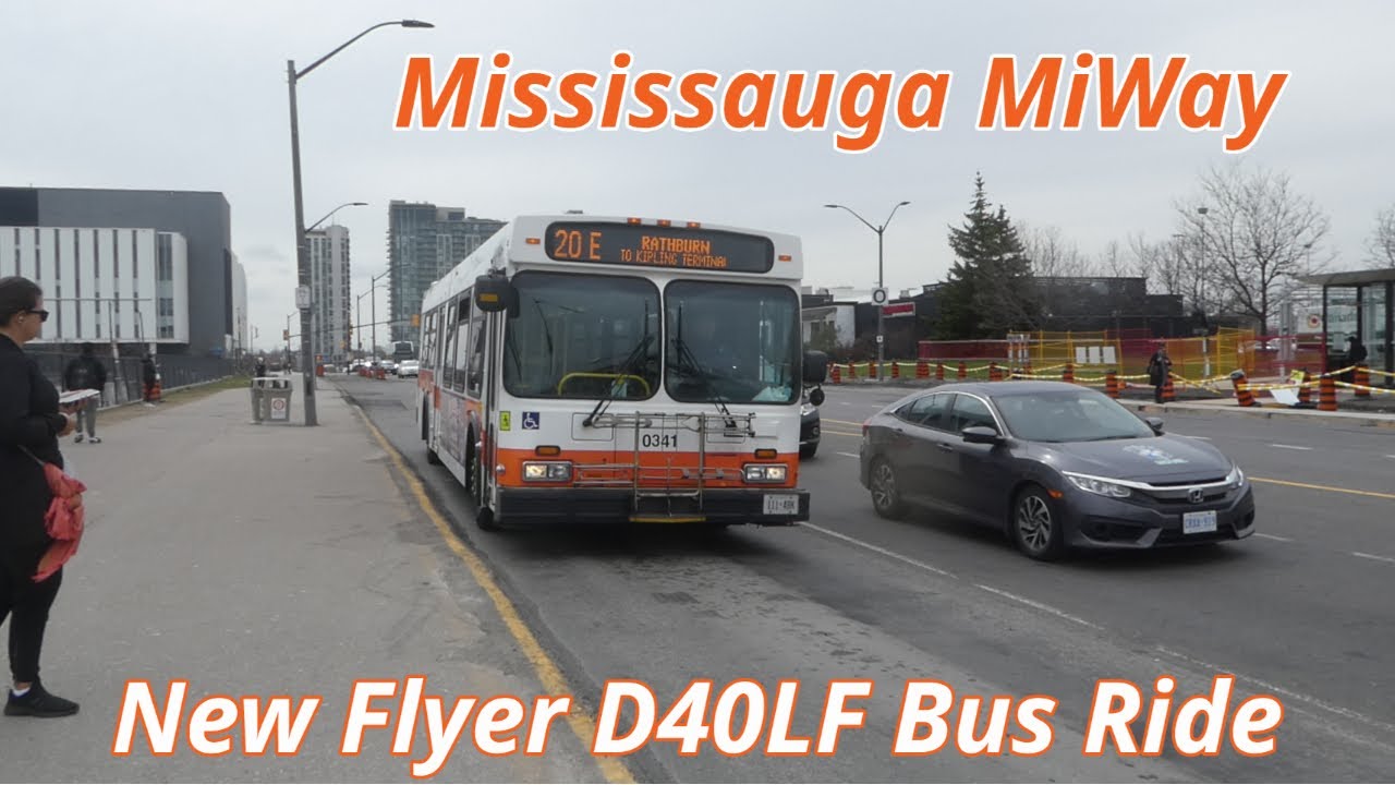Mississauga MiWay Route 20 Rathburn - 2003 New Flyer D40LF Bus Ride! 4 ...