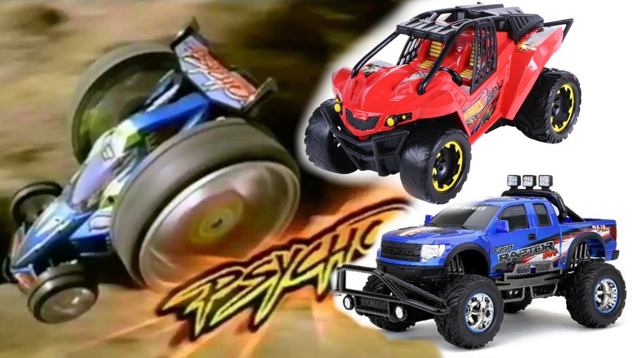 Remote Control Cars - Retro Tyco R/C Physco 1997 - Hot Wheels High Jump ...