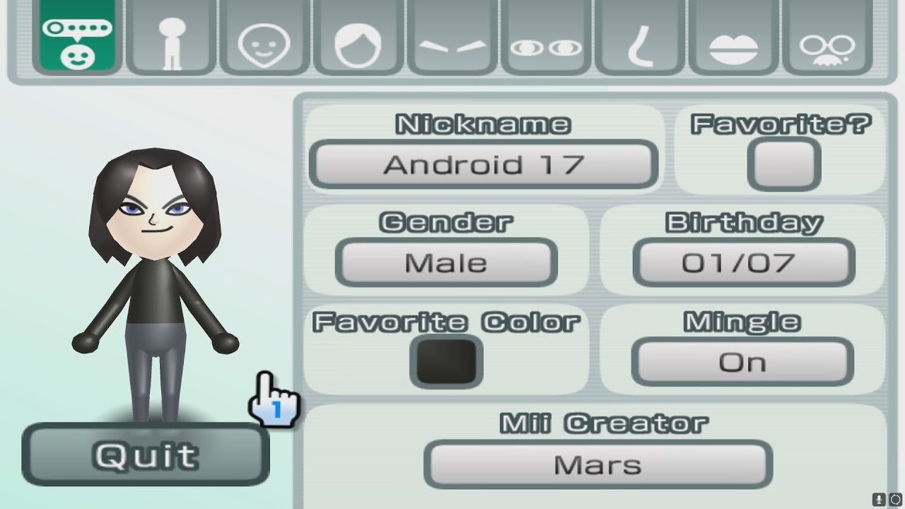 Android 17 - Dragon Ball - Mii 2799 - YouTube