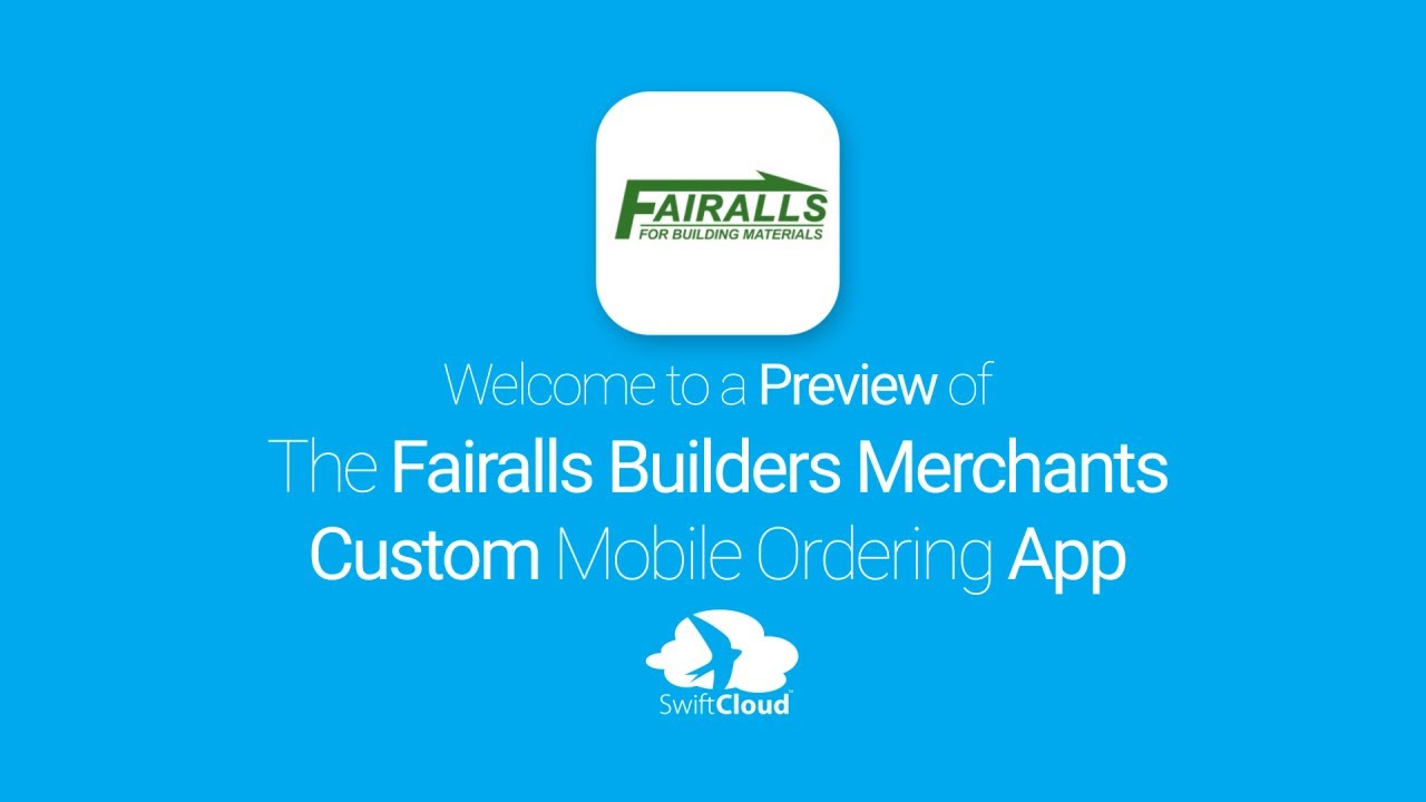 Fairalls Builders Merchants - Mobile App Preview - FAI664W - YouTube