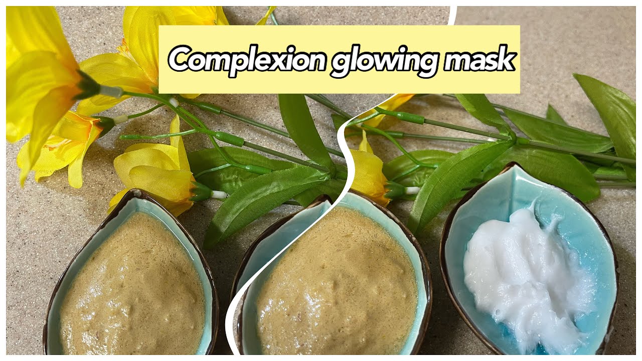 DIY face mask& massage cream with massage techniques for glowing ...