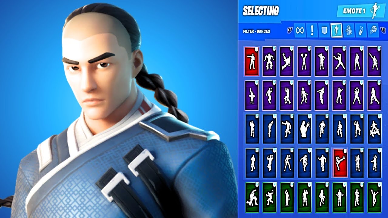 🔥 GAN SKIN SHOWCASE WITH ALL FORTNITE DANCES & EMOTES 😱 - YouTube