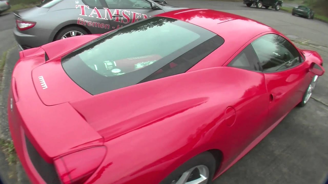 Red Ferrari F458 Italia Ferrari rot - YouTube