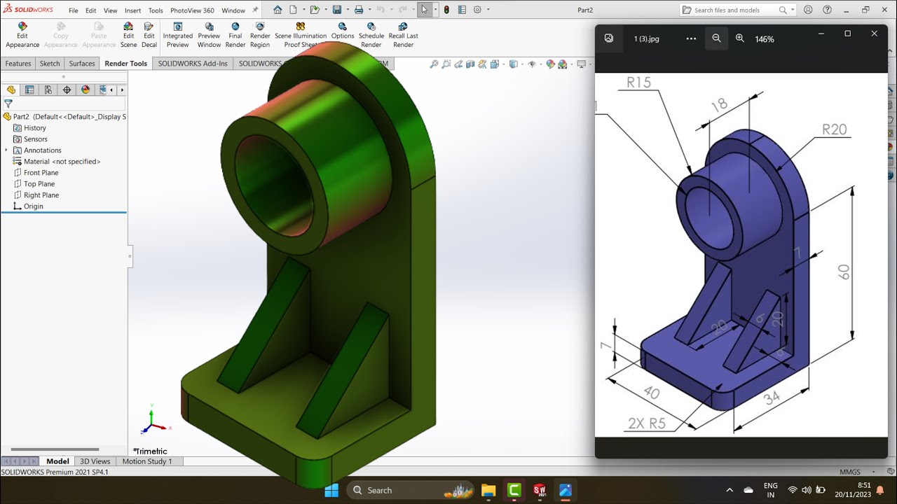 Solidworks Mechanical drawing untuk pemula 3D | 13 | - YouTube