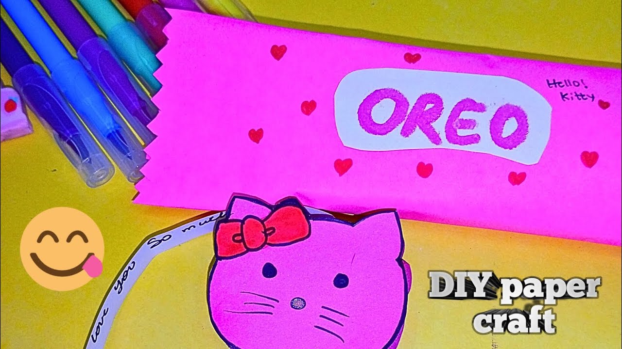 DIY Hello Kitty gift idea | Hello kitty craft ideas | dIY Paper Craft ...