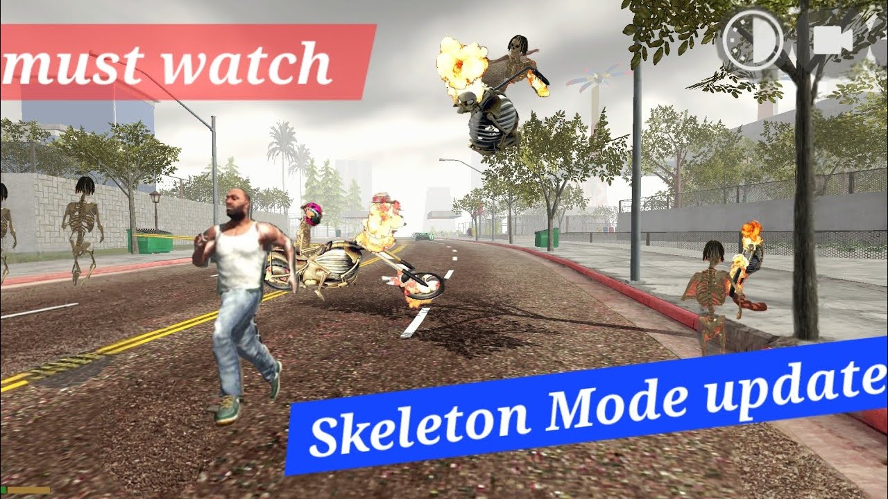 Skeleton Mode update in Indian Bike Driving 3D | Handdi mode Kaise ...