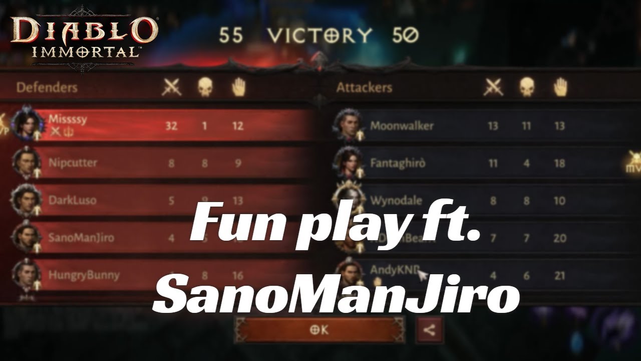 Wizard PVP Battleground 09 | Fun Play ft. SanoManJiro | Diablo Immortal ...