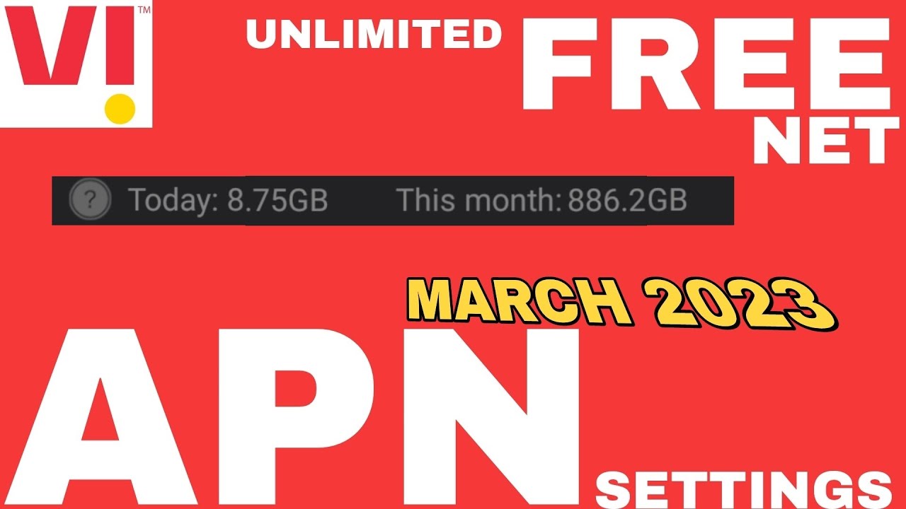 NEW APN SETTINGS VI UNLIMITED NET | VI UNLIMITED INTERNET APN | VI APN ...