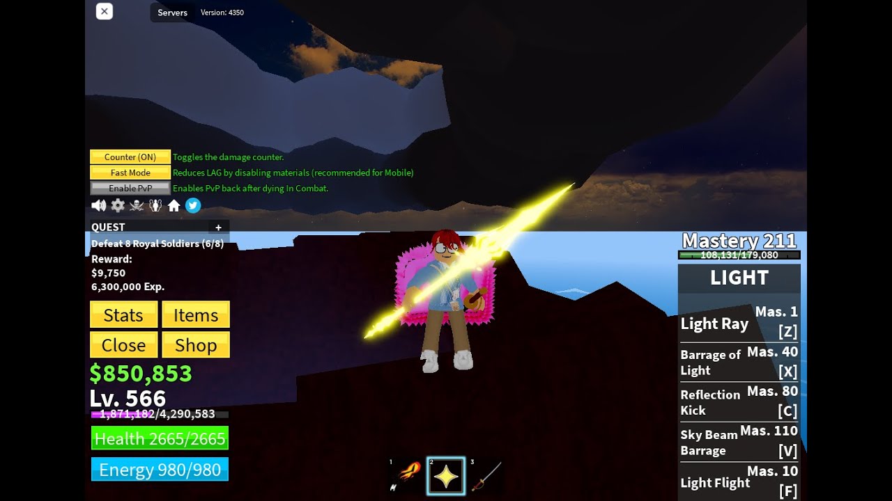 light fruit:blox fruit - YouTube