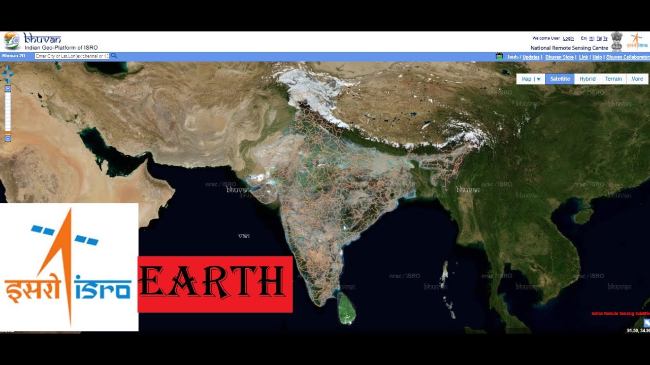 ISRO Bhuvan Geoportal-Tools and Services | VEDAS |MOSDAC | - YouTube