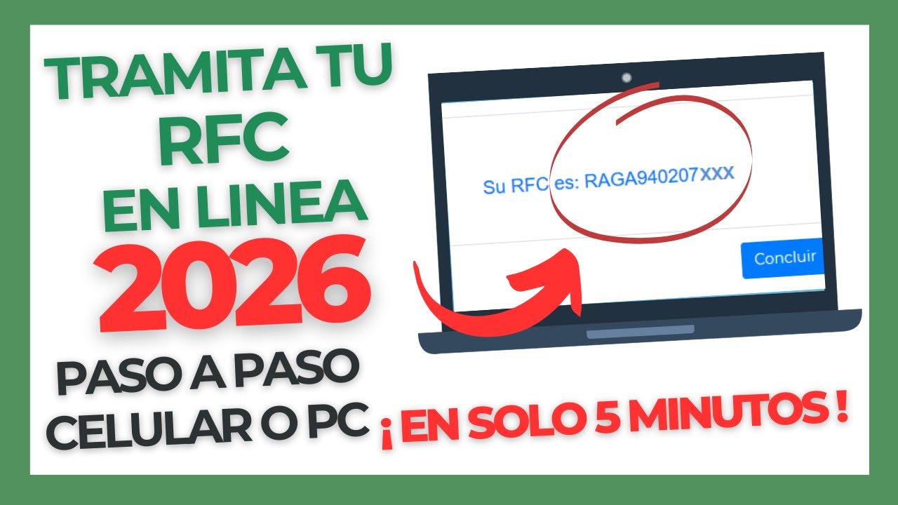 INSCRIPCIÓN al RFC en línea | SAT primera vez - YouTube