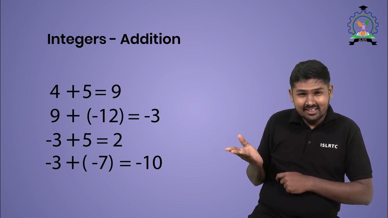 Integers-Addition - YouTube
