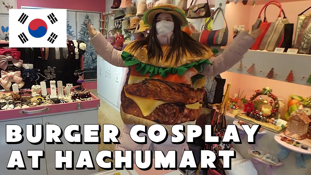 [Dec 16th, '22] Promoting HAchuMart in a Burger Cosplay - YouTube