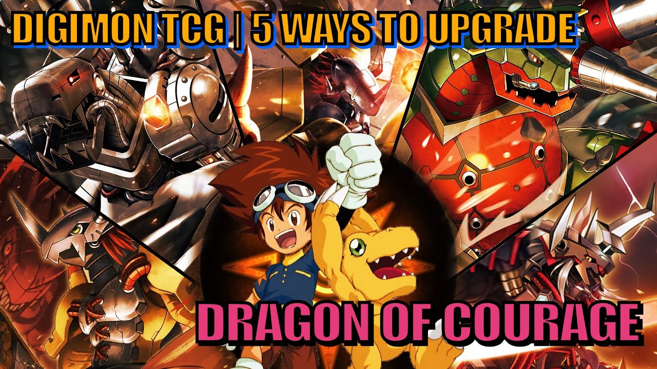 Digimon TCG | 5 WAYS TO UPGRADE - Starter Deck Dragon of Courage - YouTube