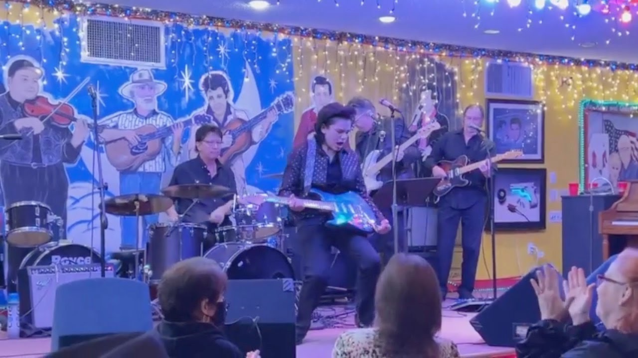 Finley Watkins performs Stevie Ray Vaughan and Jerry Lee Lewis hits ...