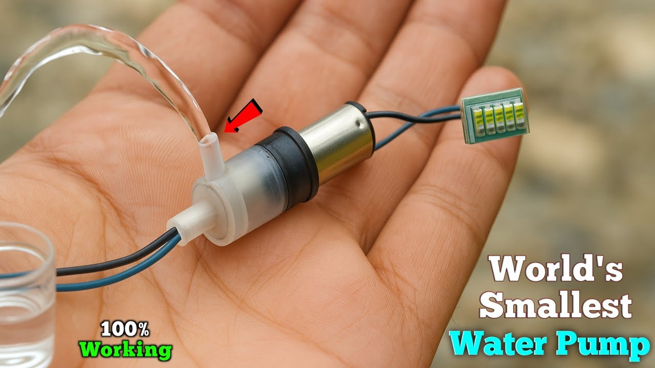 I Made The World's Smallest Water Pump - YouTube