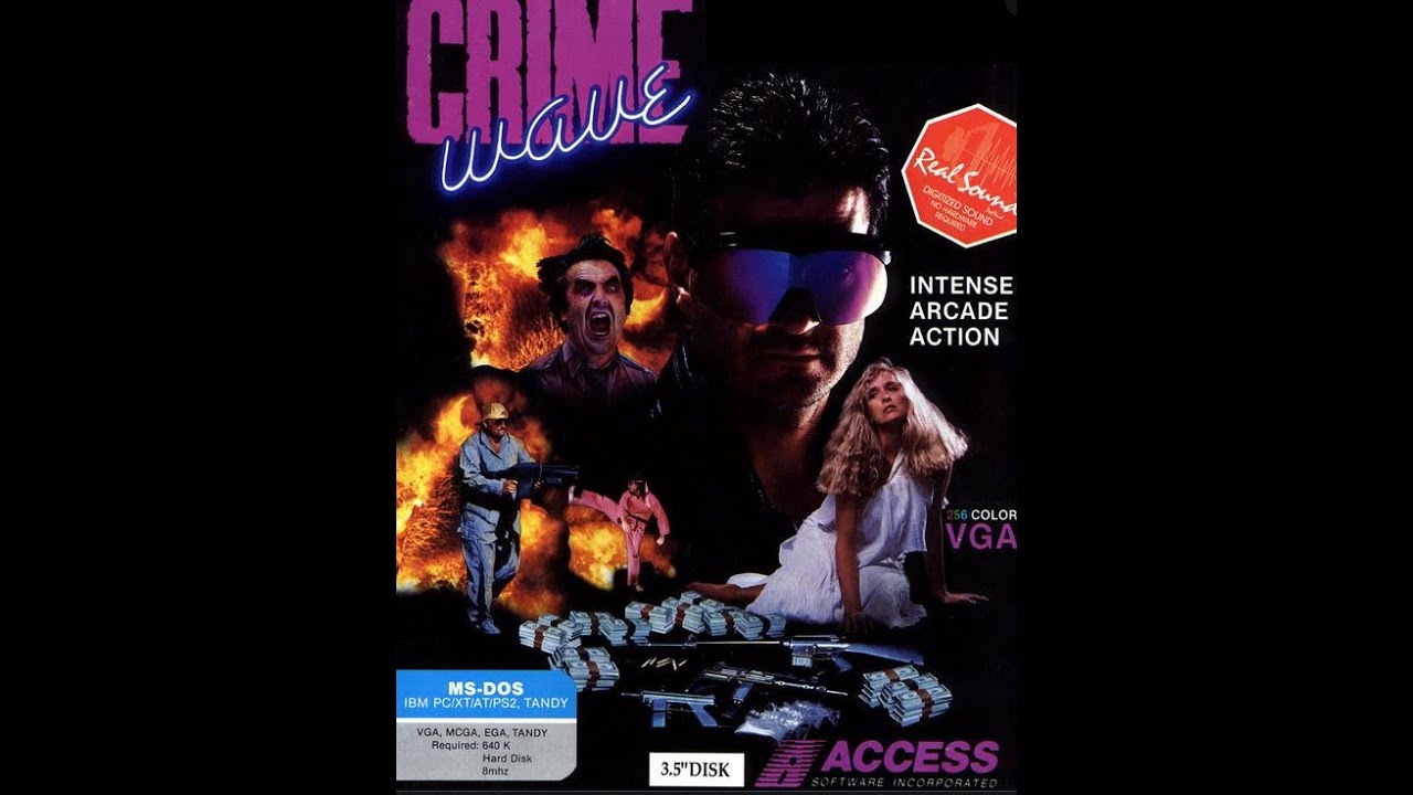 Crime Wave (1990) MS-DOS Complete Play Through - YouTube