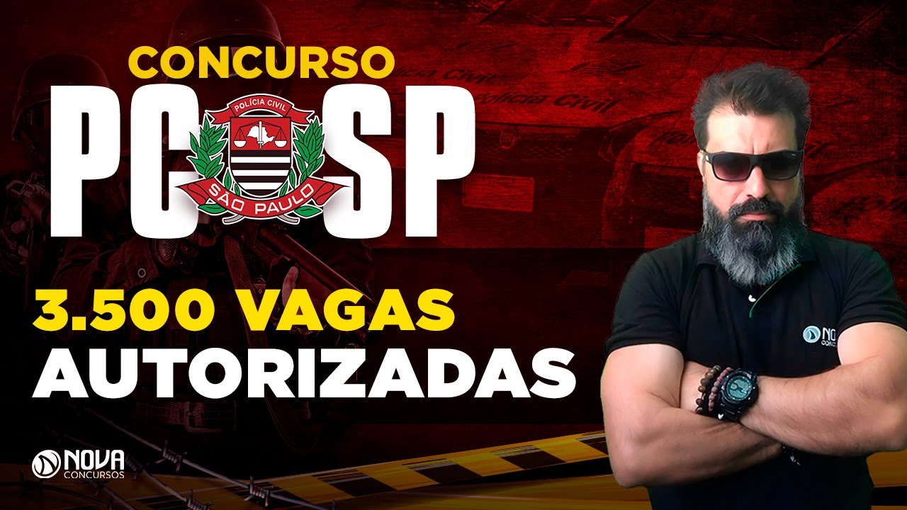 Concurso PCSP AUTORIZADO | 3500 vagas - YouTube