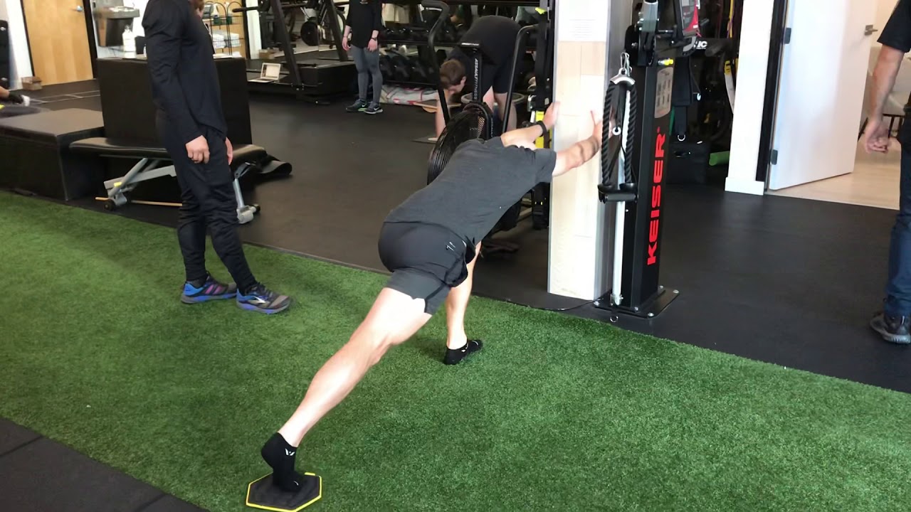 Reverse Lunge Sliders - YouTube