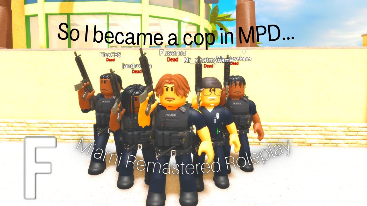 Miami Florida Remastered Roleplay - So I became a cop in MPD and here's ...