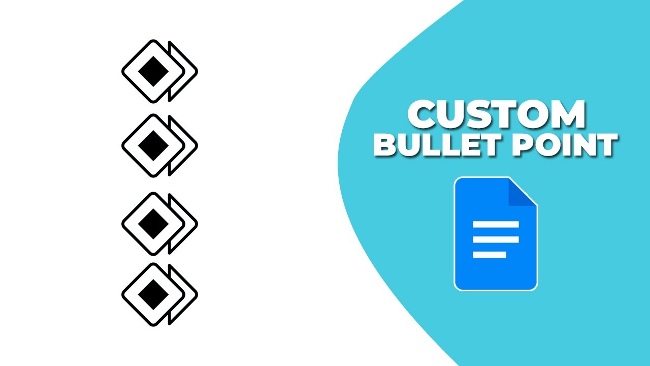 How to add custom bullet point in Google Docs - YouTube
