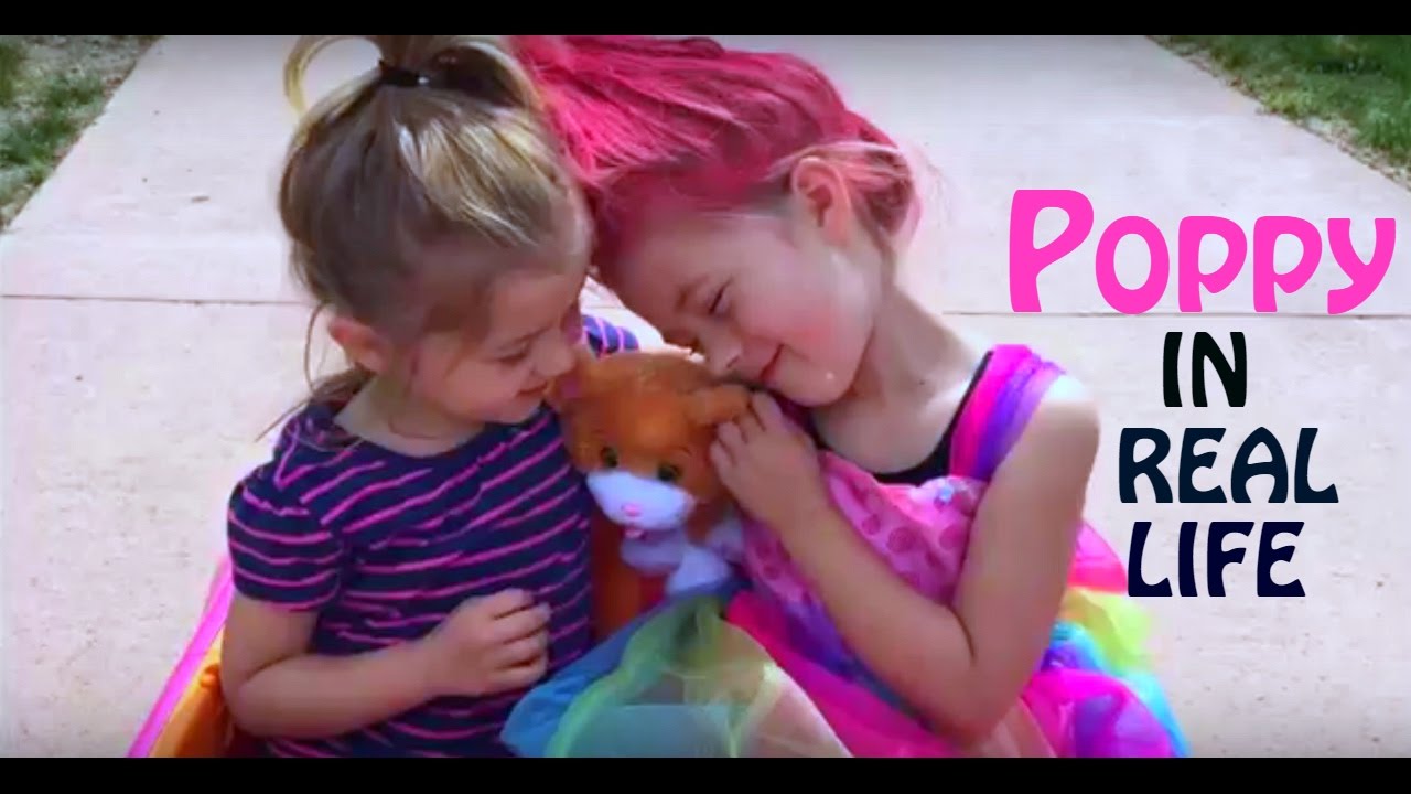 Trolls Movie Poppy saves cat! | Poppy in real life| - YouTube