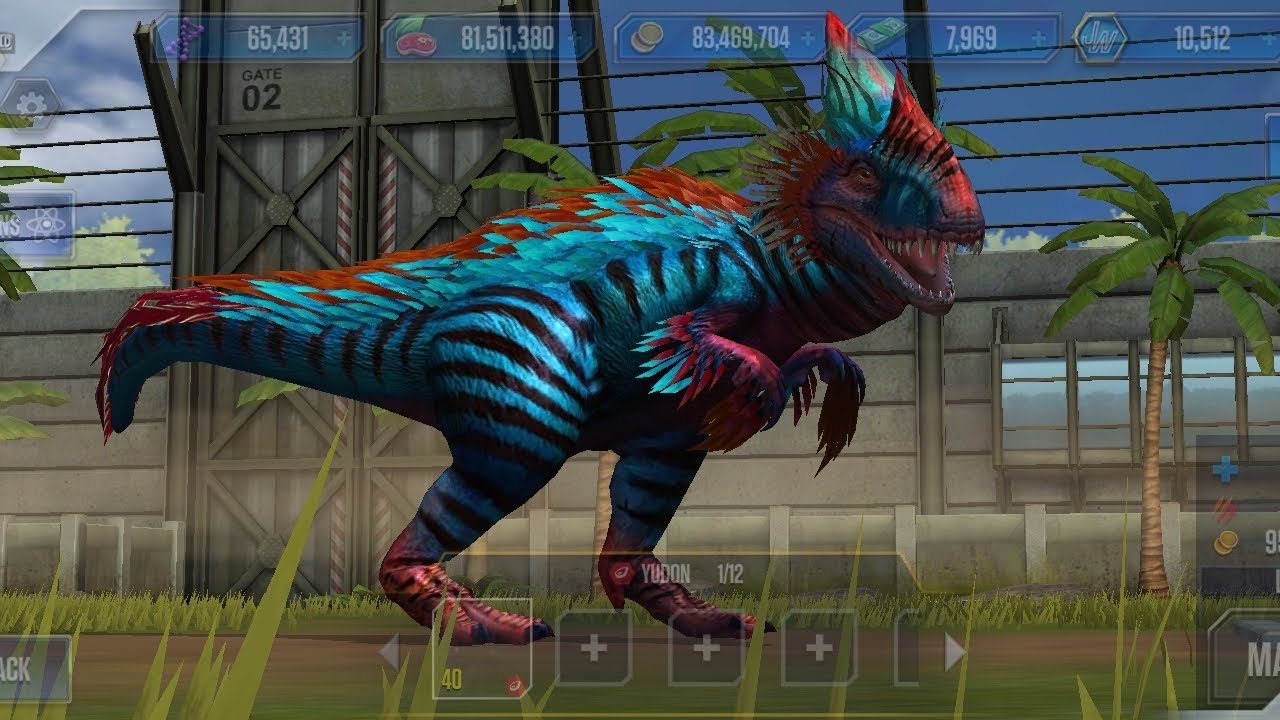 Jurassic world the game ep.50 yudon level Max - YouTube
