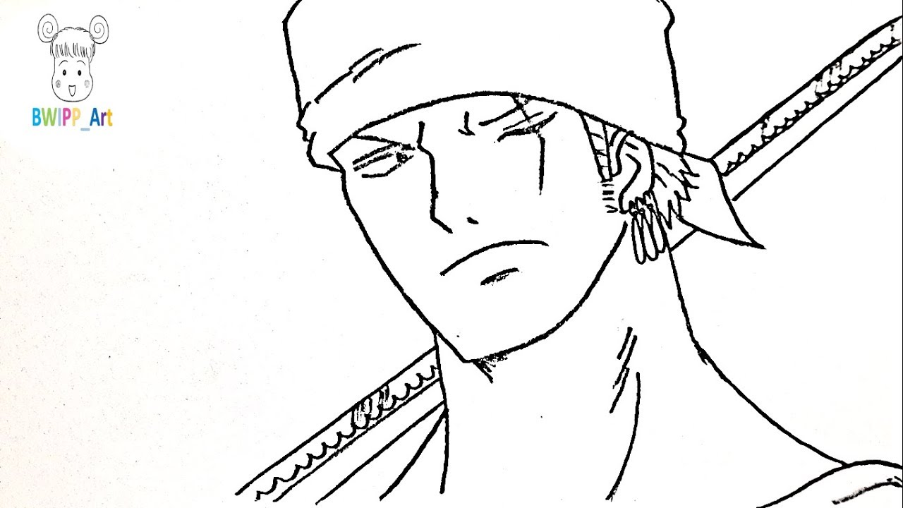 one piece how to draw Roronoa Zoro ロロノア・ゾロ - YouTube