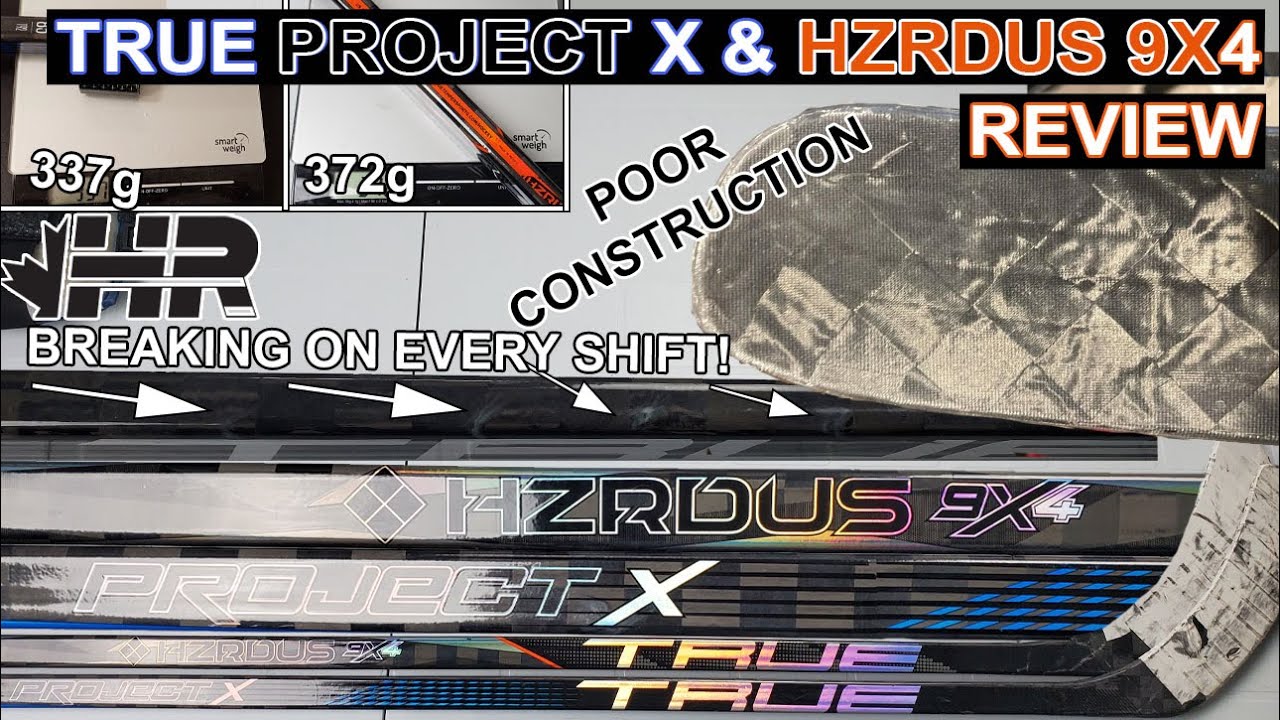 True Project X & Hzrdus 9X4 hockey stick review! The best shooting low ...