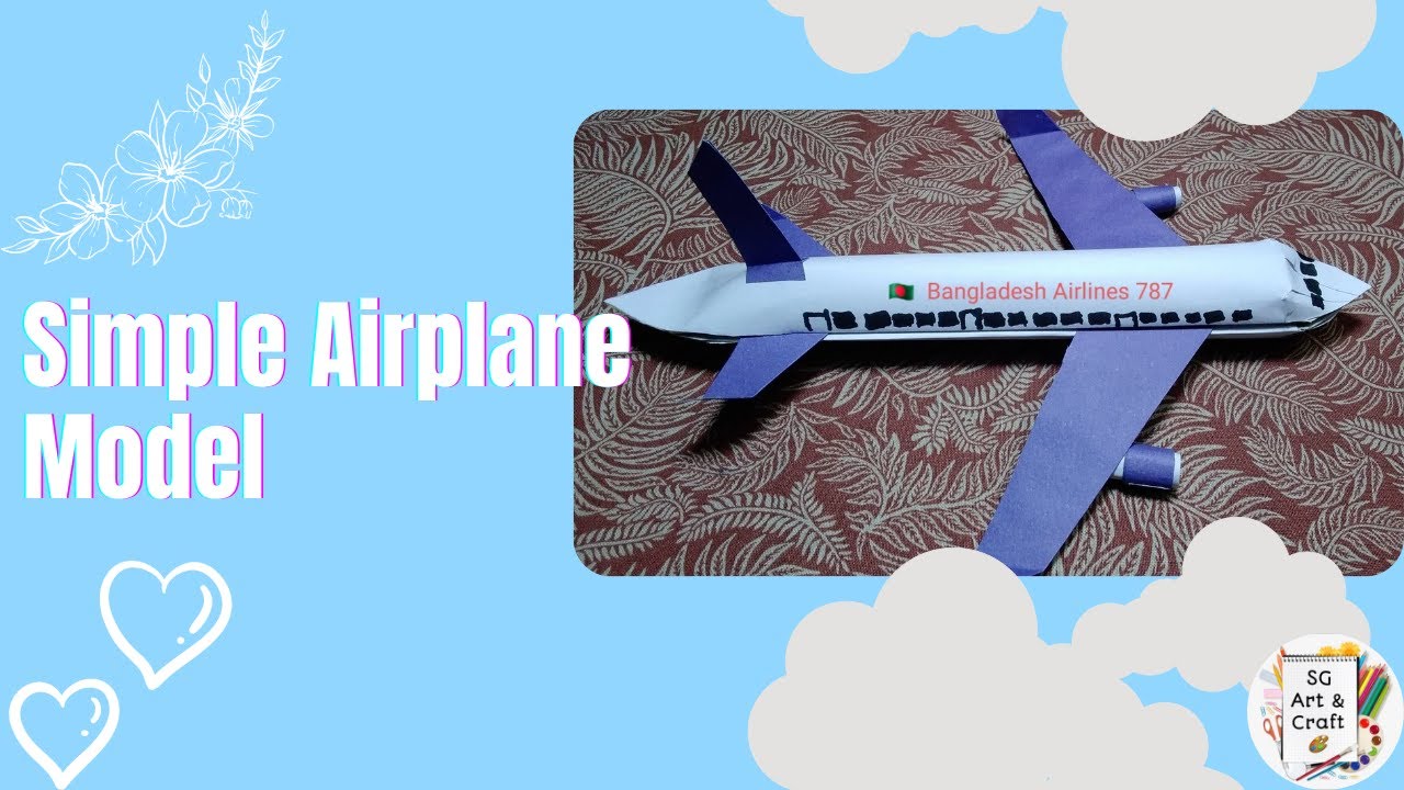DIY || How To Make A Airplane Model || Paper Airplane Easy Step By Step ...