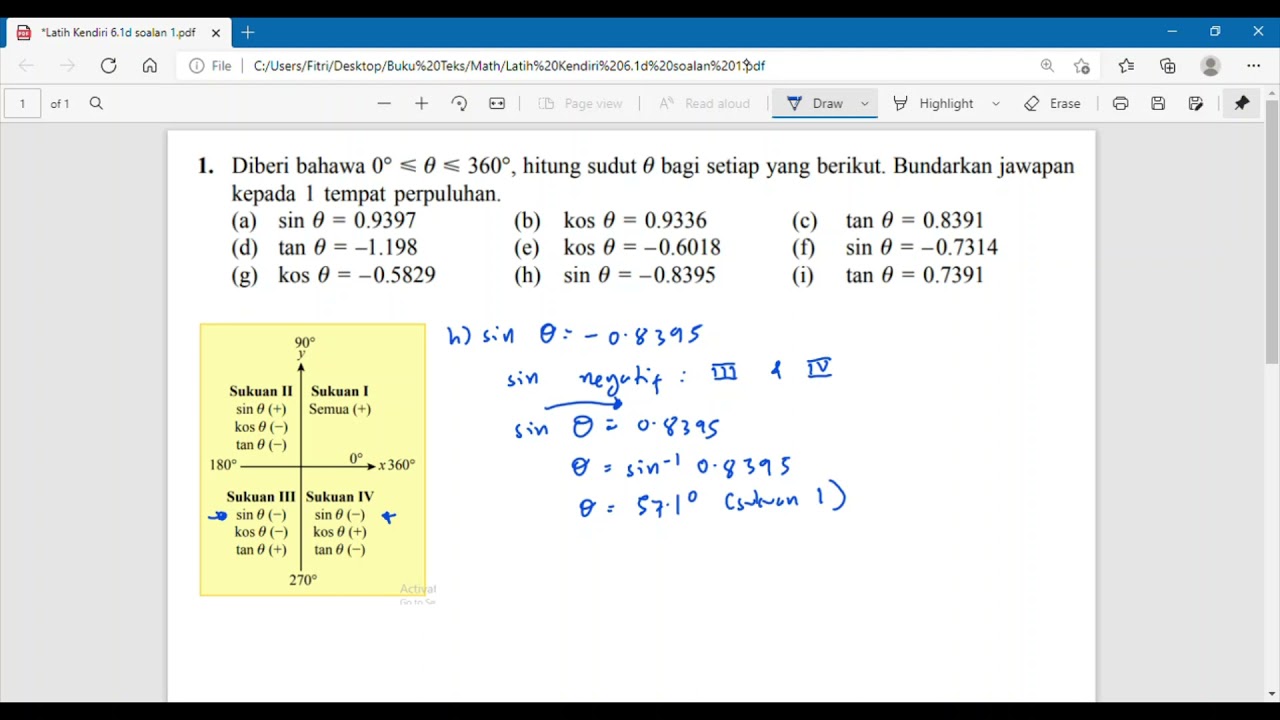 Math F5 : Latih Kendiri 6 1d Part II - YouTube