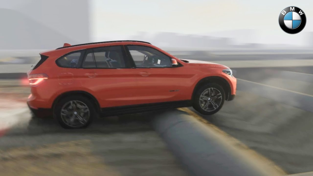 BMW X1 SPORT - CRASH TEST & OFF ROAD TEST & SPEED TEST - YouTube