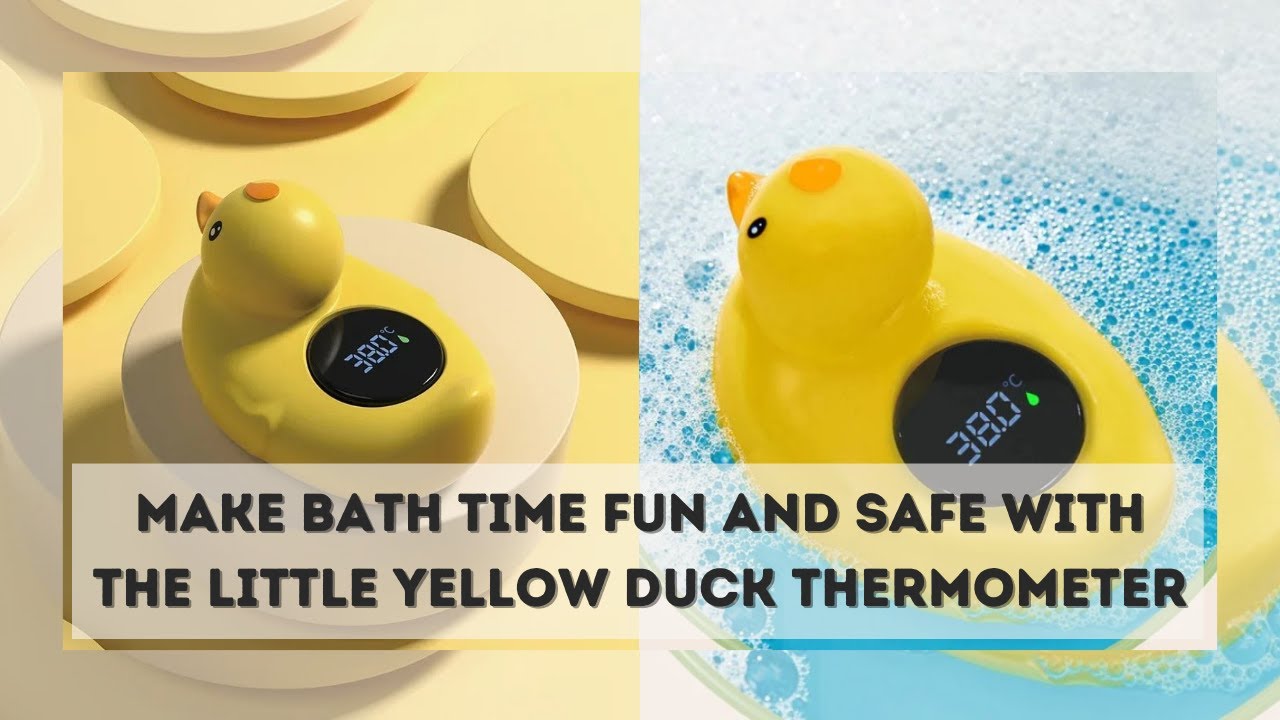 Little Yellow Duck Thermometer - Baby Bath LED Digital Bathtub Water ...