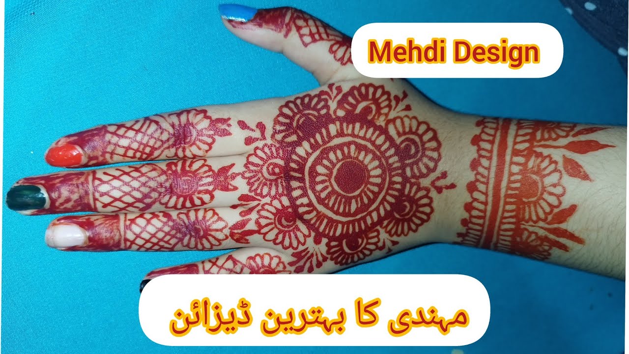 Mehdi Designs | latest Design simple| مہندی ڈیزائن | #mehndi#henna# ...