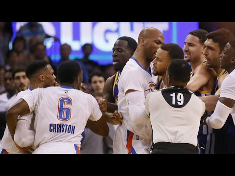 Stephen Curry FIGHTS Russell Westbrook - YouTube
