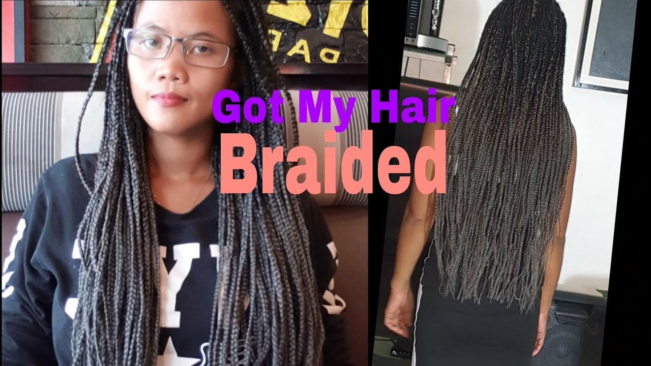 showing my 8 hour hair braiding session in less than 2 minutes. - YouTube