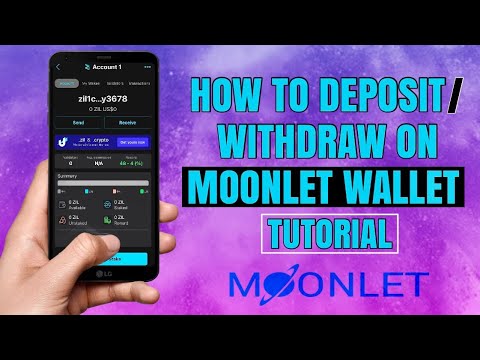 How to DEPOSIT or WITHDRAW on MOONLET Wallet for Zilliqa ($Zil) Token ...