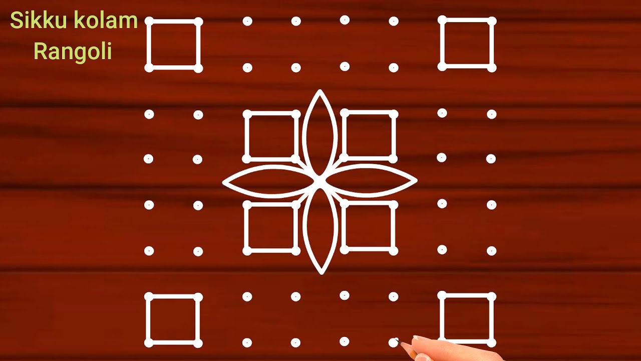 Creative kolam | 8x8 Dots Traditional rangoli designs | Daily muggulu ...