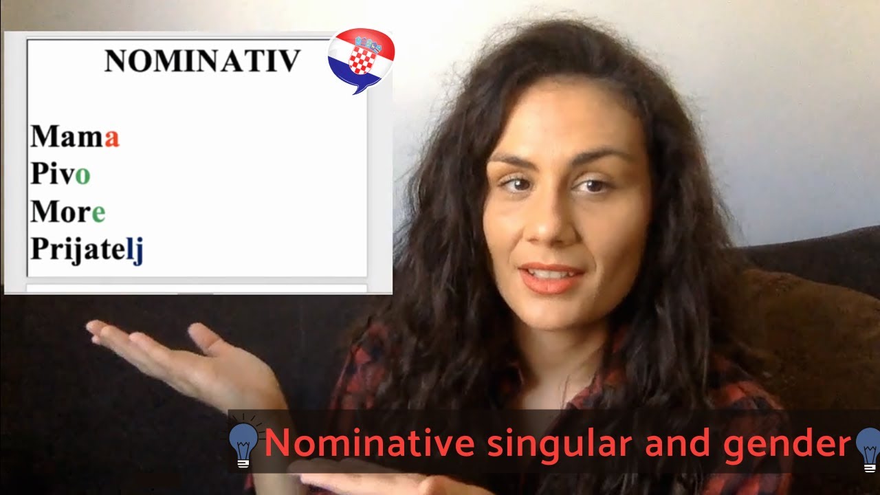 Learn Croatian Online - Grammar lesson: Nominativ singular and gender ...