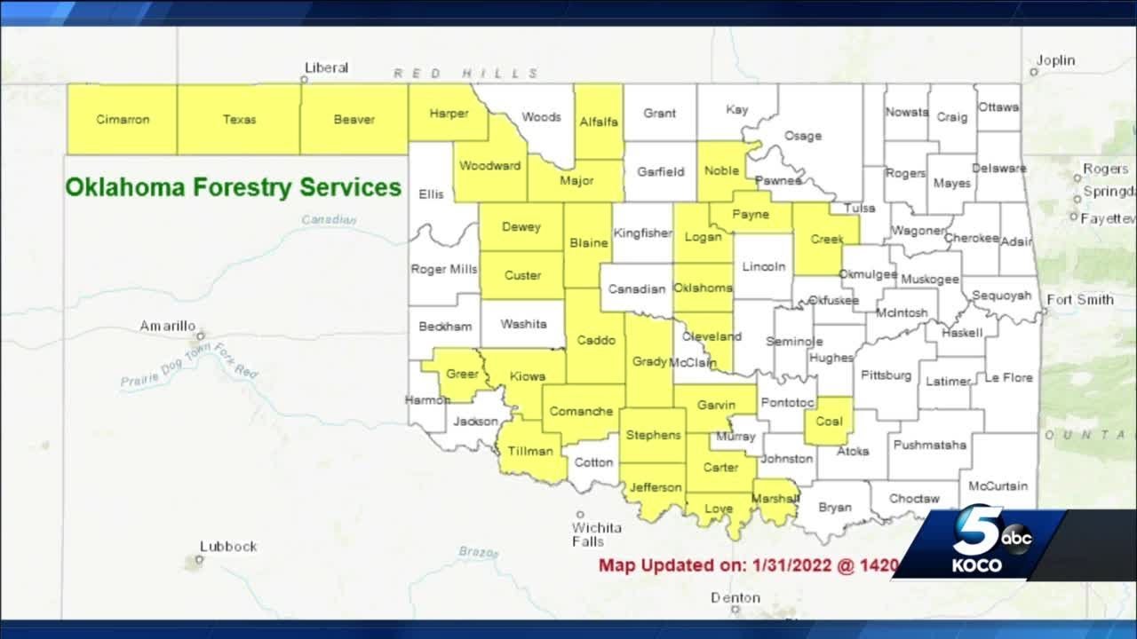 Oklahoma County extends burn ban 14 days - YouTube