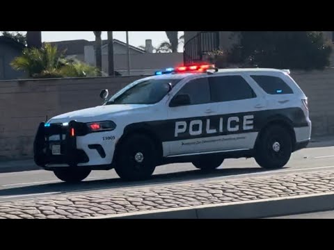 *RUMBER* Oxnard Police Department Dodge Durango Responding code 3 to a ...