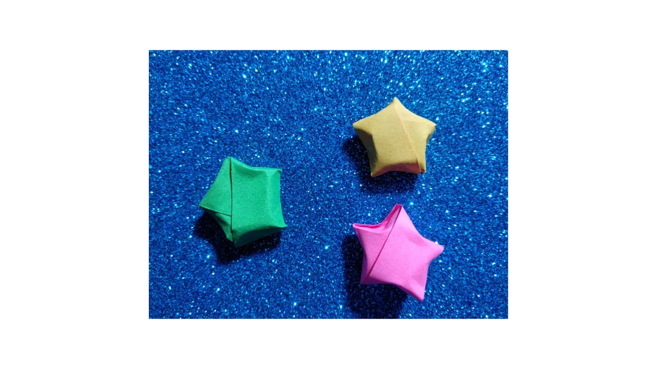 How To Make Origami Lucky Star| Origami Twinkle Star Tutorial |3D ...