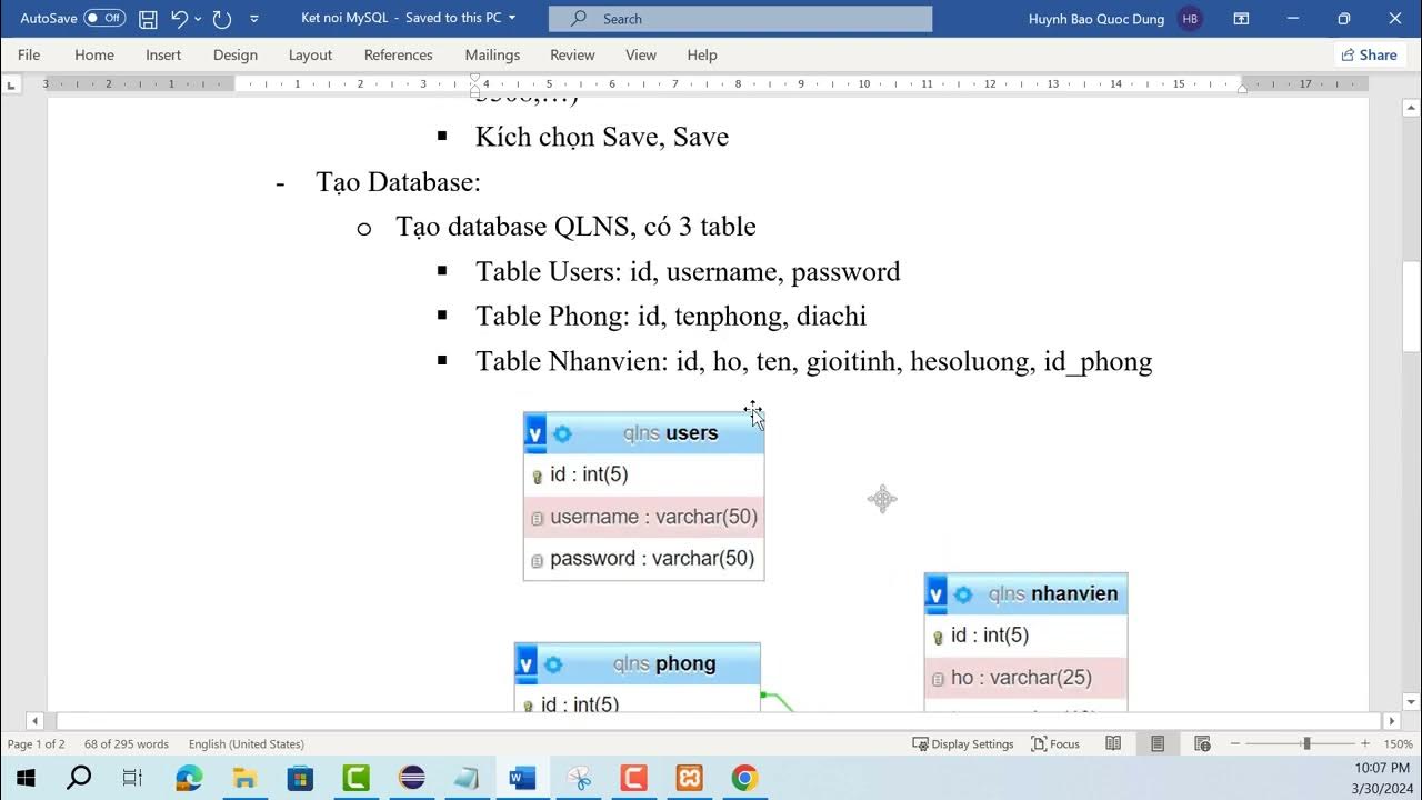 Kết nối và sử dụng mysql bởi jdbc trong java - YouTube