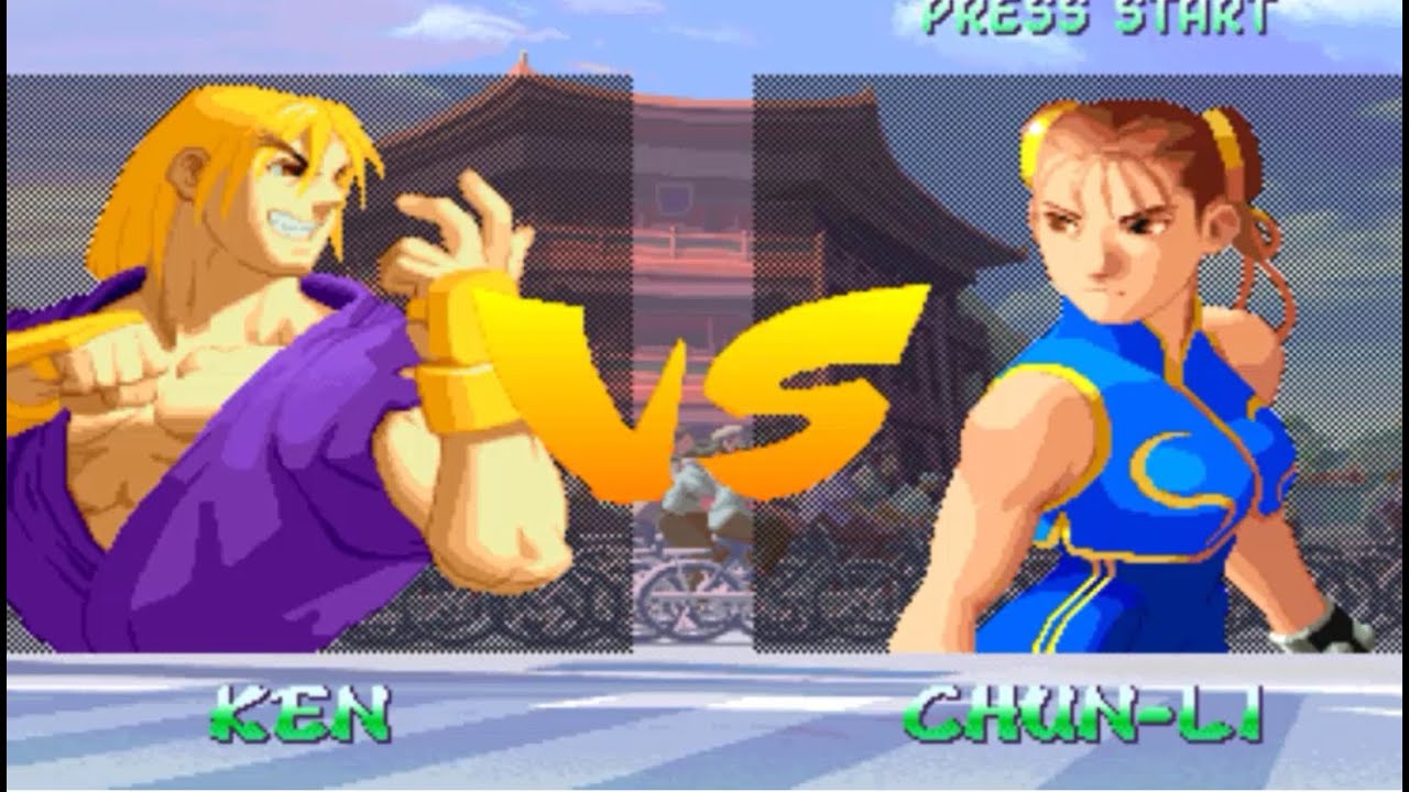 Ken Vs Chun Li Street Fighter Alpha 2 Street Fighter Lovers - YouTube