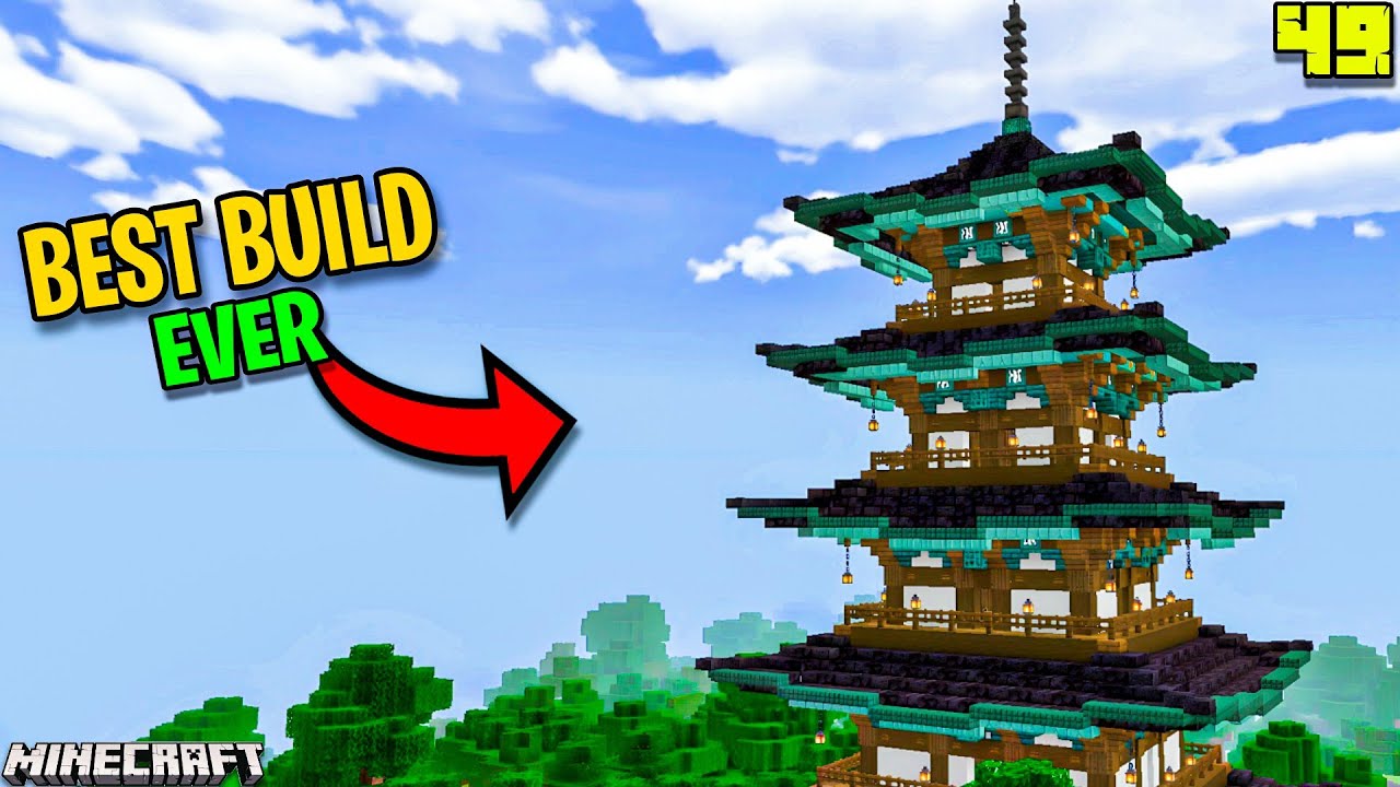 I Build a JAPANESE STRUCTURE in Minecraft Survival - YouTube